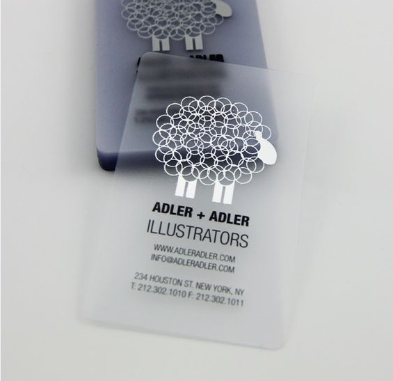 In name card trong suốt – Sử dụng giấy nhựa trong suốt trog in ấn