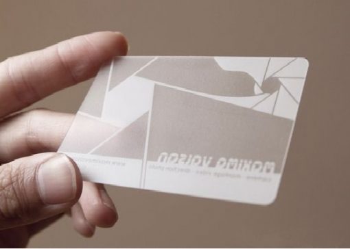 In name card trong mờ - Sự nổi bật từ chất liệu nhựa trong suốt và ...